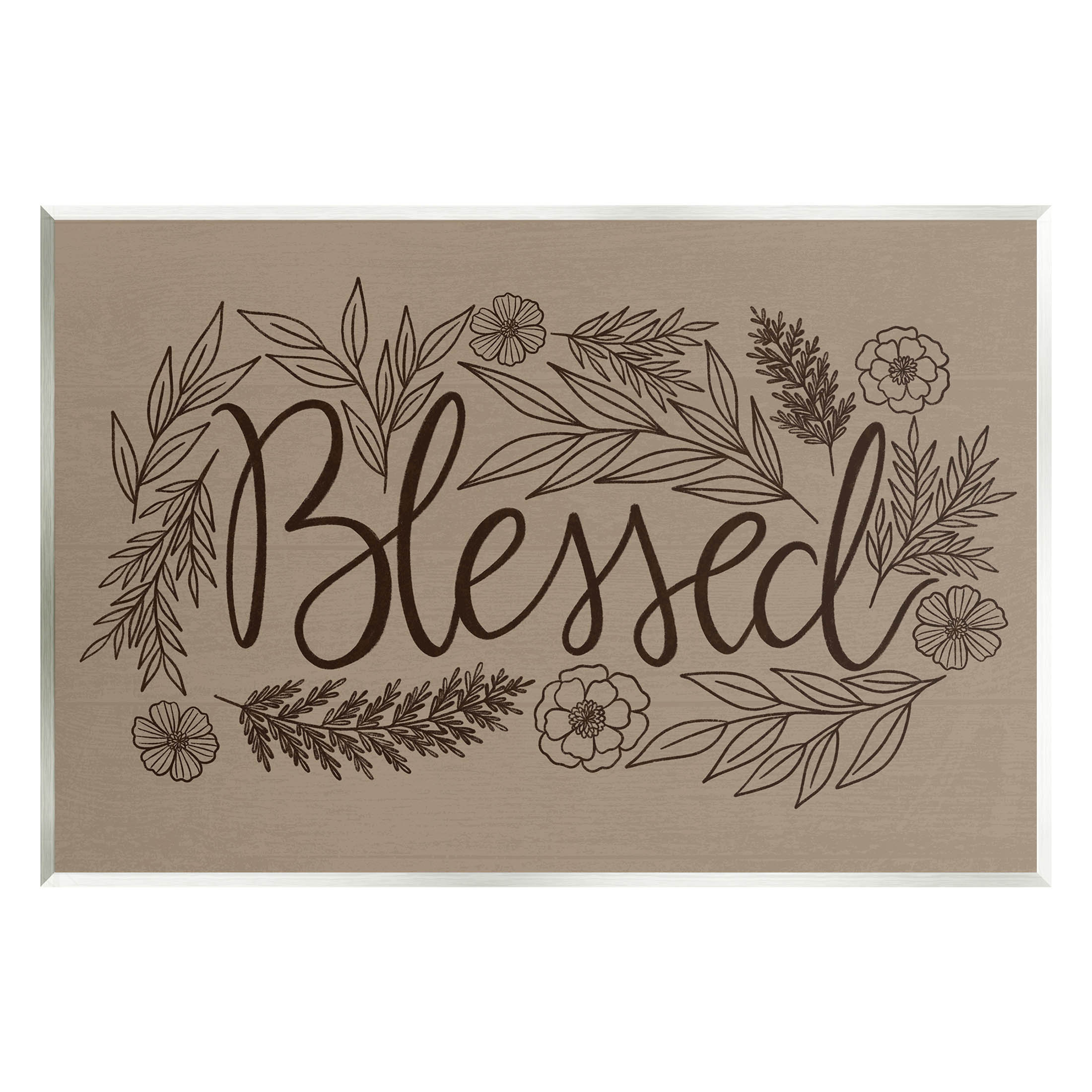 Winston Porter Blessed Flower Botanical Border by Taylor Shannon Designs - Unframed Graphic Art ...